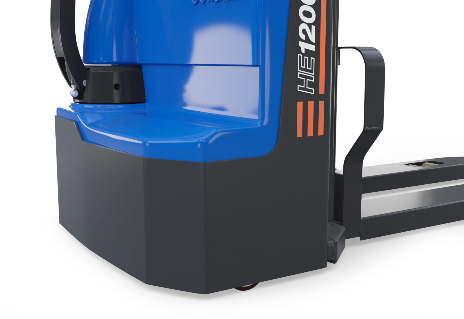 Fully powered electric walkie stacker HE1200/3, 118 in Lift, 2,646 lbs ...